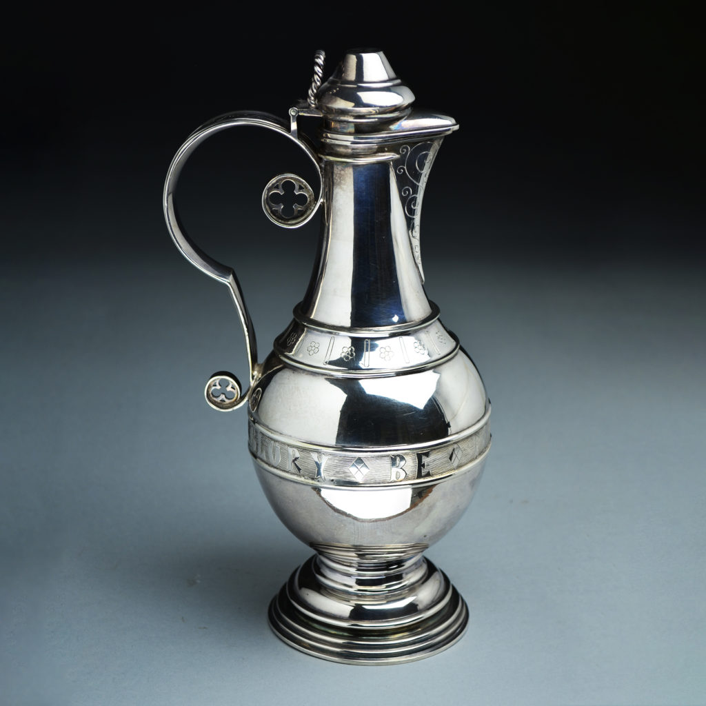 Victorian Silver Plated Communion Ewer by William Butterfield - ROBIN ...