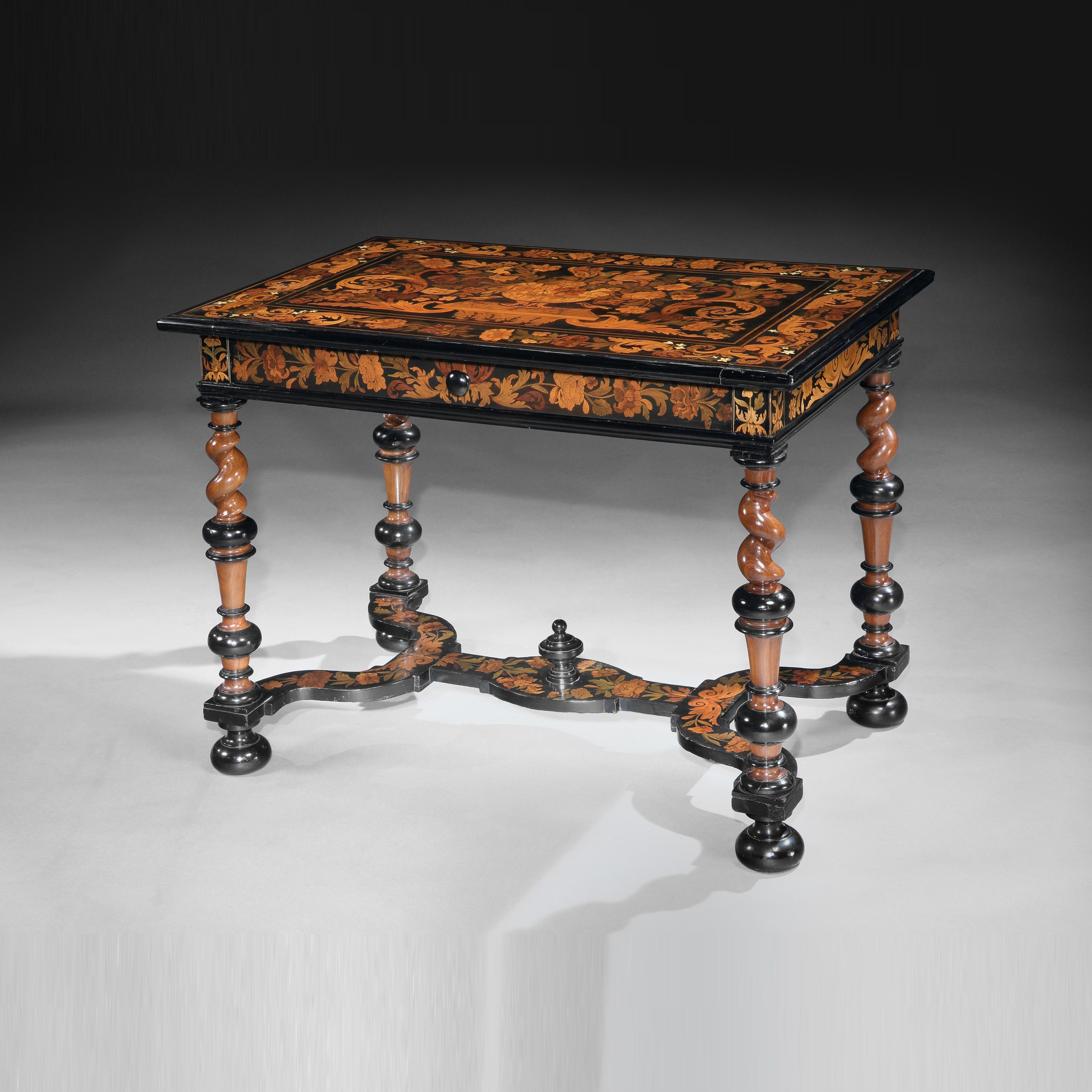French Louis XIV Marquetry Centre Table - ROBIN MARTIN ANTIQUES